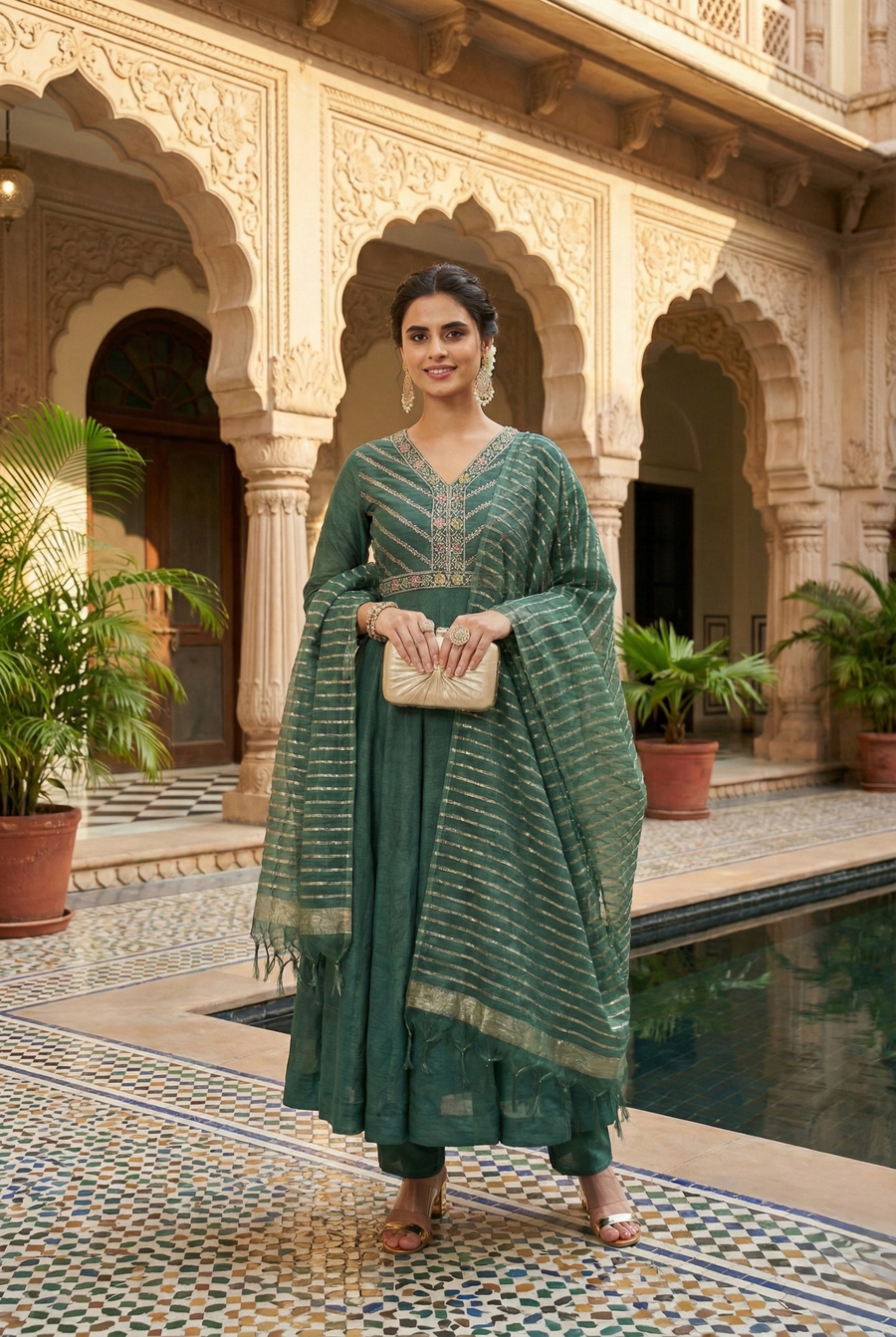 Wedding Edit: Buy Anarkali Kurta Sets with Dupattas for Wedding